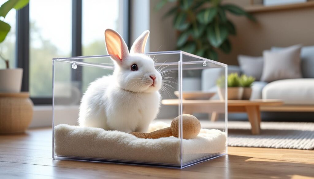 Pourquoi choisir une cage en plexi pour son lapin
